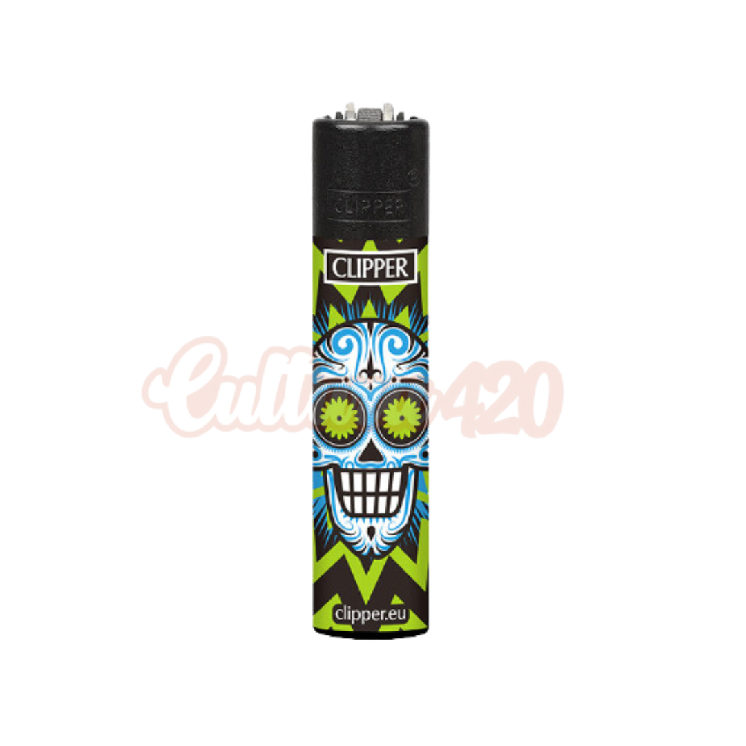 Isqueiro Clipper Grande - Colorful Skulls (Caveira Mexicana) - Cultura ...