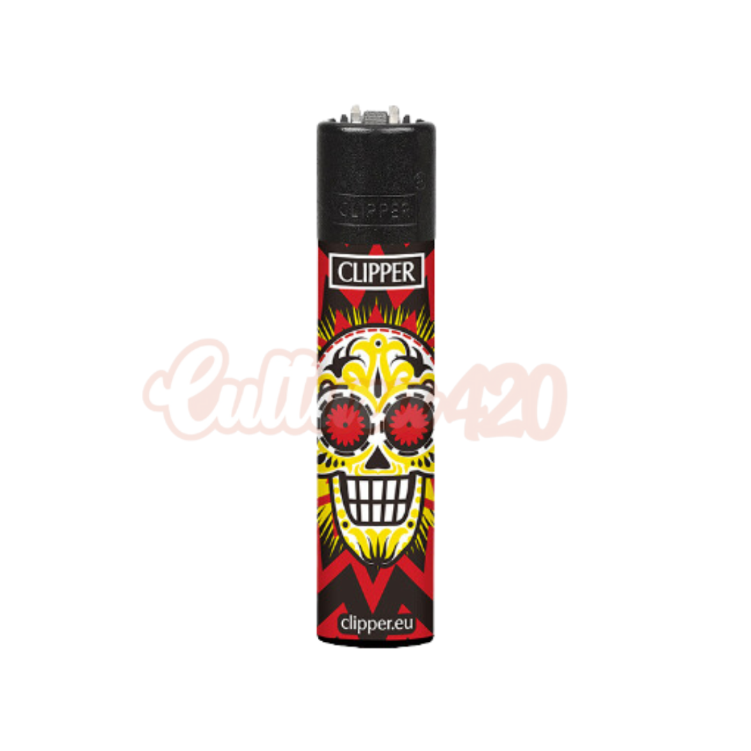Isqueiro Clipper Grande - Colorful Skulls (Caveira Mexicana) - Cultura ...