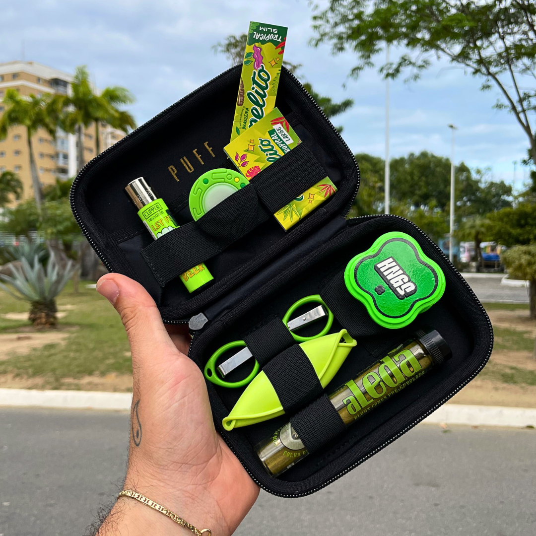 Kit PUFF LIFE - Galactic Green - Cultura 420 Tabacaria e Headshop