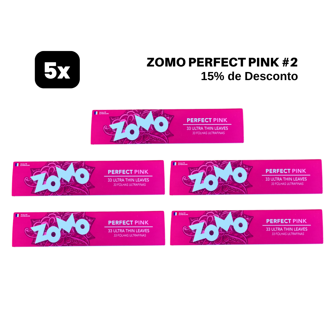 Combo Seda Zomo Perfect Pink - Cultura 420 Tabacaria e Headshop