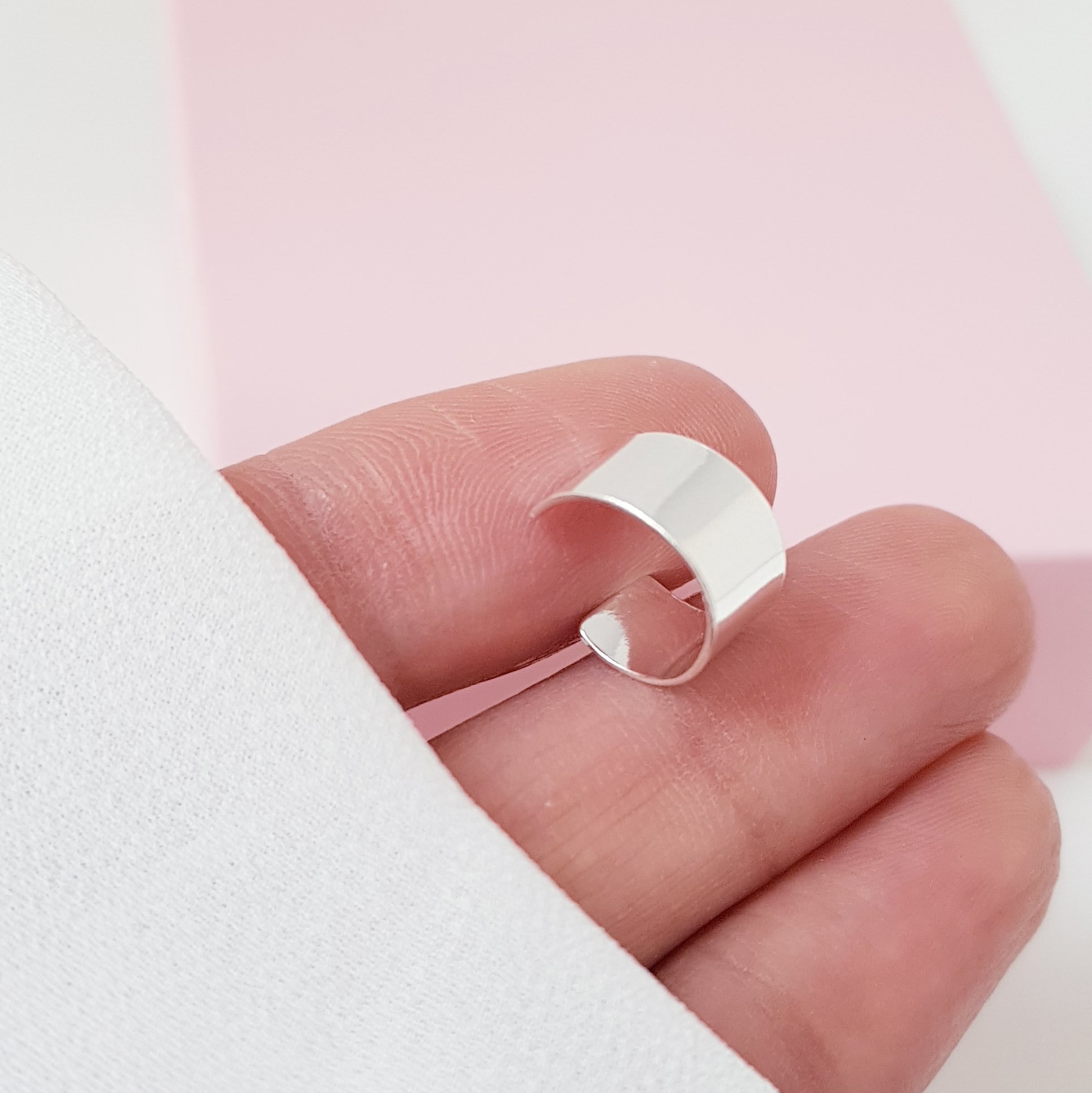 Piercing Fake Liso Prata 925 - Rosa Claro Acessórios | Especializada em ...