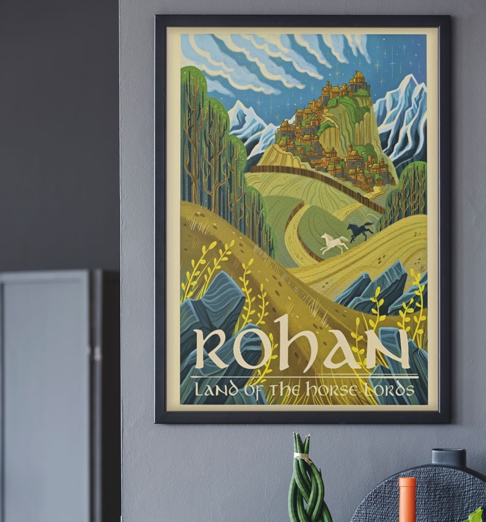 Poster O Senhor dos Anéis – Rohan - Stampartz Camisetas