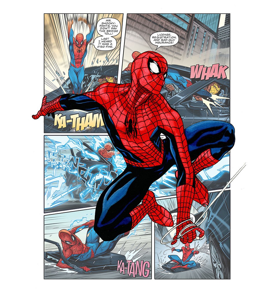 O Incrivel Poster Em Quadrinhos Do Homem Aranha The Amazing Wallpaper