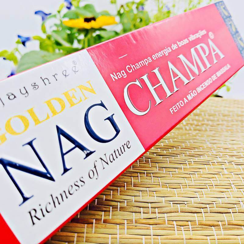 Incenso Golden Nag Champa - Vijayshree - Eu Esotérico - Loja Esotérica das Boas Energias