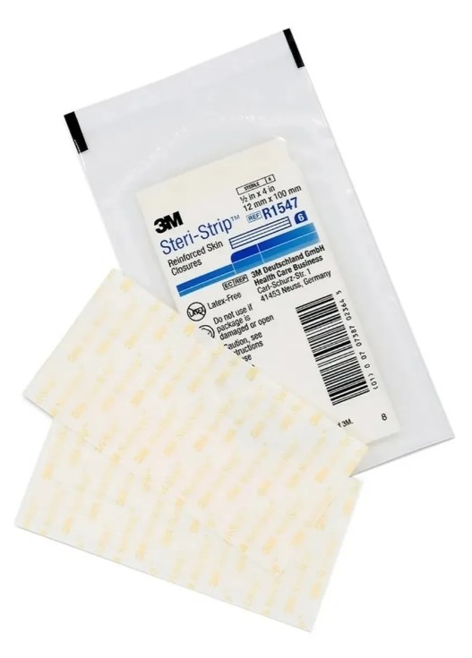 Curativo Ponto Falso Steri-strip Sutura R1547 6 tiras 12x100mm - 3M ...