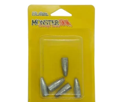 bullet monster m3x com 5 unidades - escolha o tamanho - Tsunami Fishing