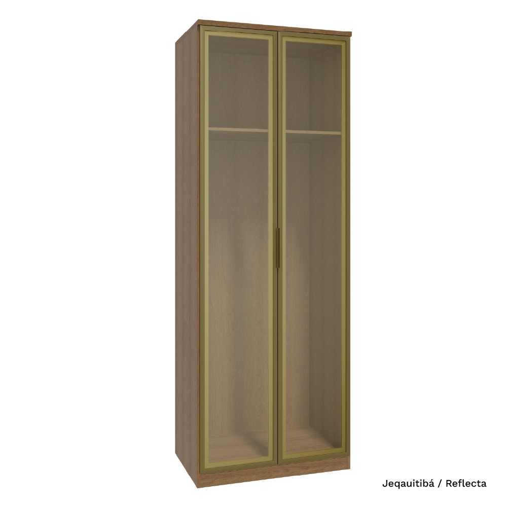 Guarda Roupa Modulado 2 Portas Reflecta/Espelho 84cm Rimo Setiba - Loja ...