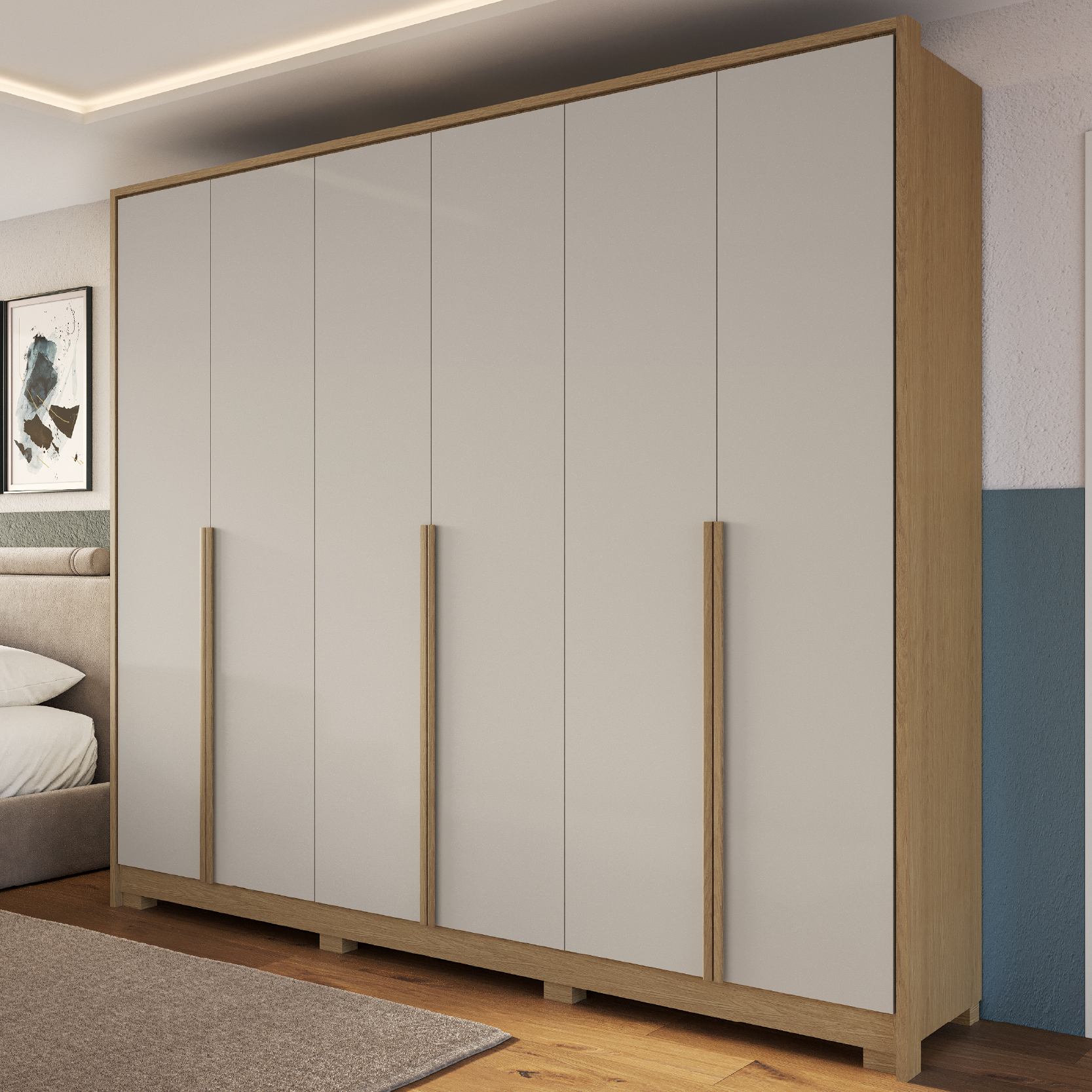 Guarda Roupa Casal 6 Portas 2,76m Rimo New Guarapari - Loja Rimo ...