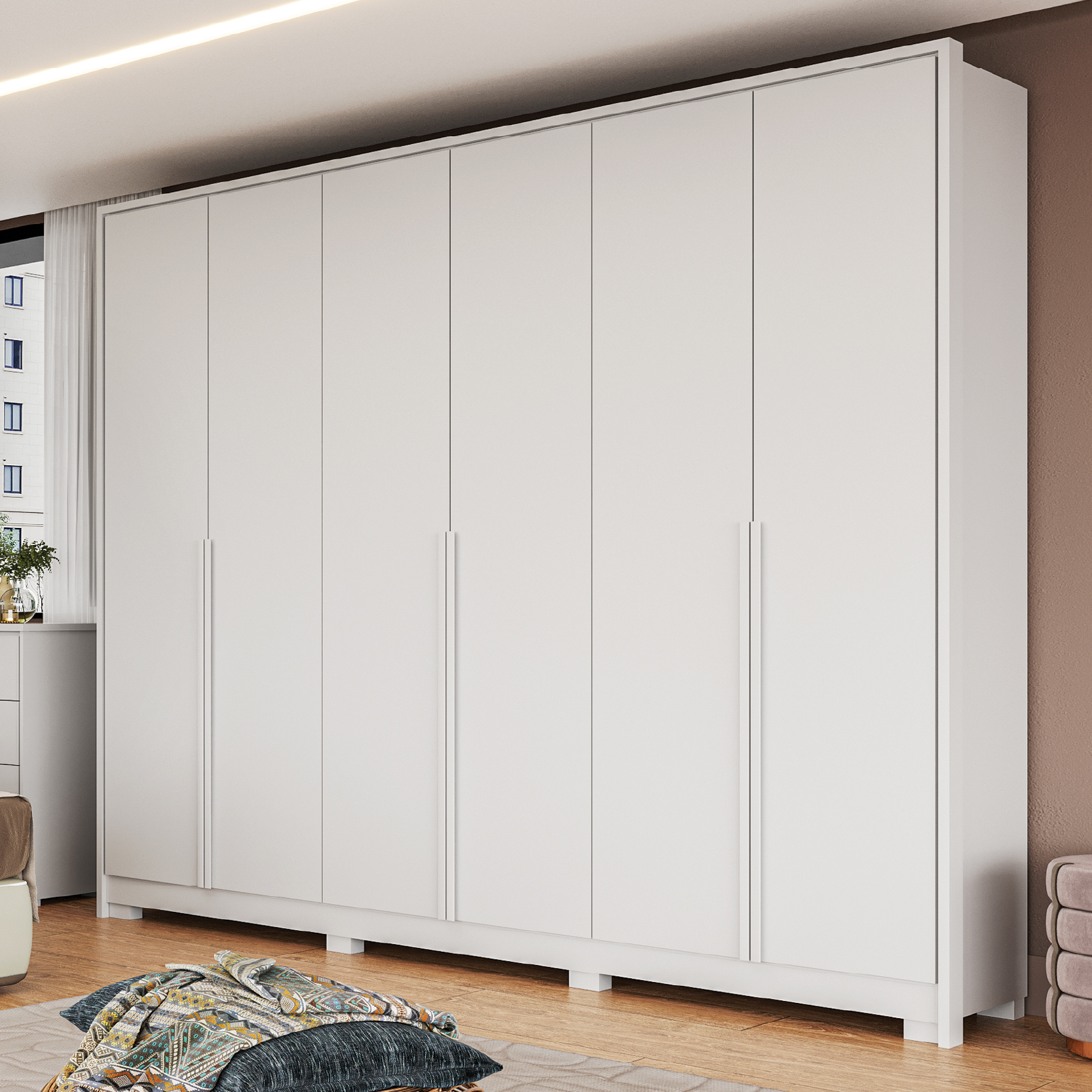 Guarda Roupa Casal 6 Portas 2,76m Rimo New Guarapari - Loja Rimo ...