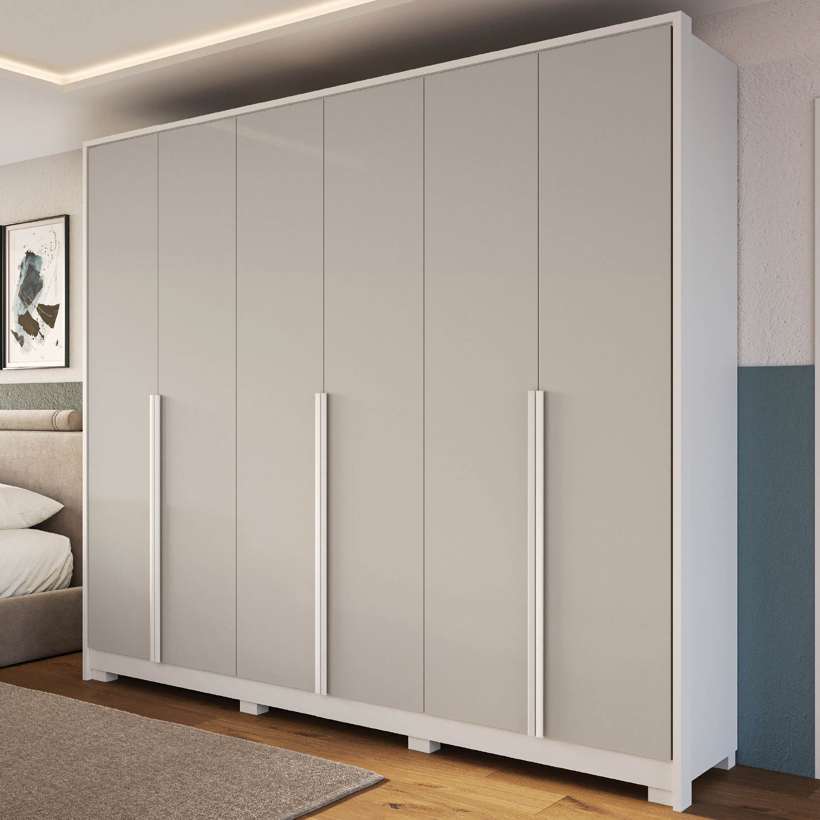 Guarda Roupa Casal 6 Portas 2,76m Rimo New Guarapari - Loja Rimo ...