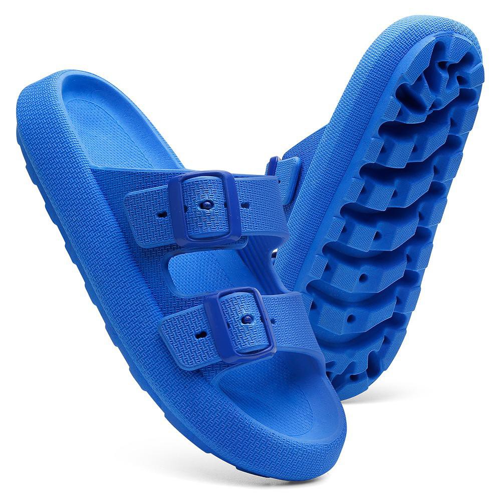 Sandália Birken Nuvem Slide Tira Dupla Fivela - Valentina K