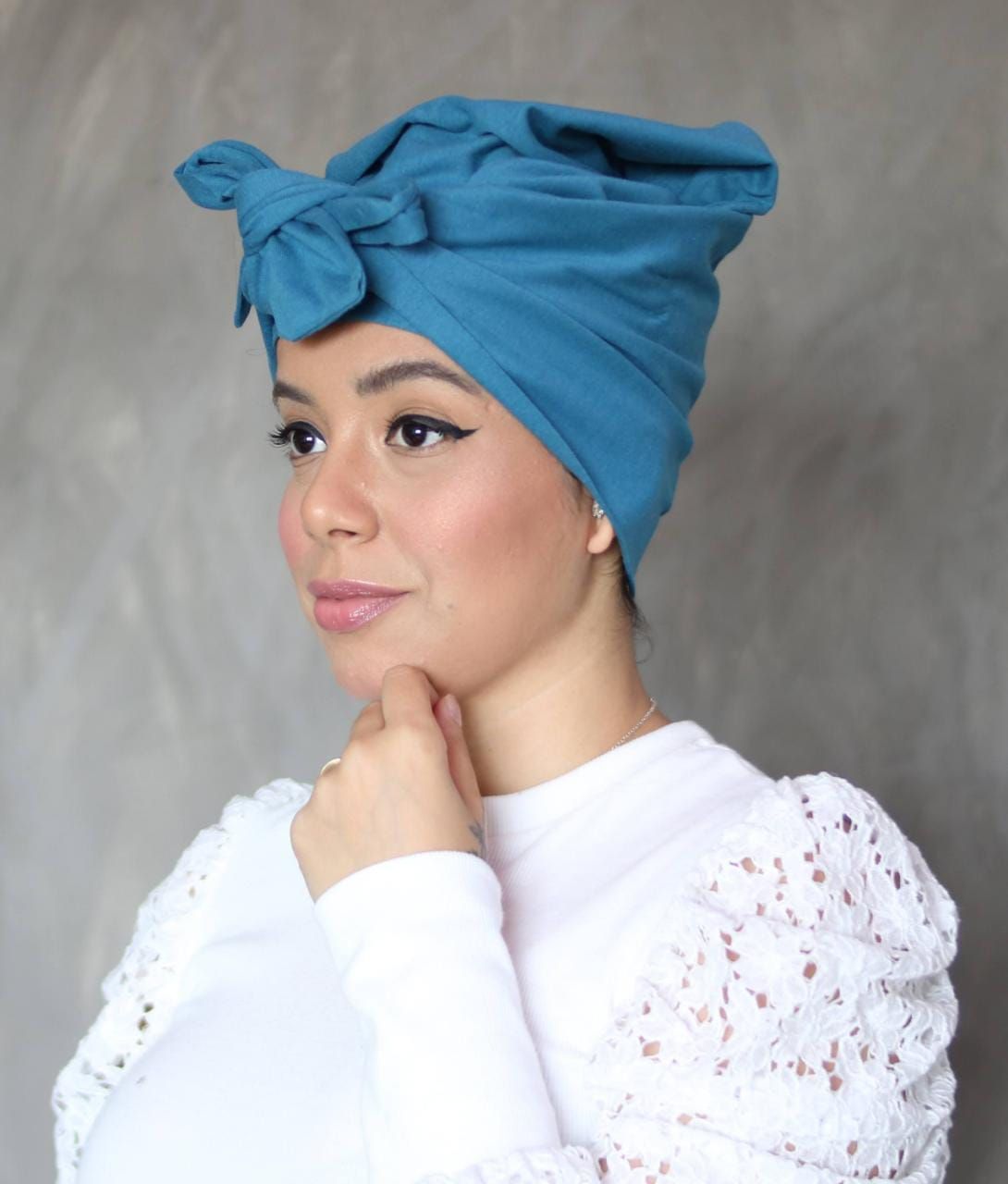 TOALHA CAPILAR PARA CABELOS CACHEADOS - Touca Caracol - Toucas de Cetim