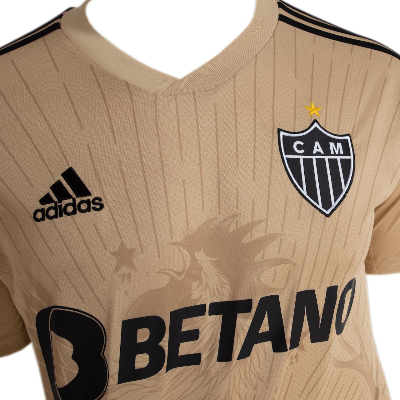 Camisa Atlético Mineiro Uniforme 3 Masculina - Dourada - Alga Sports