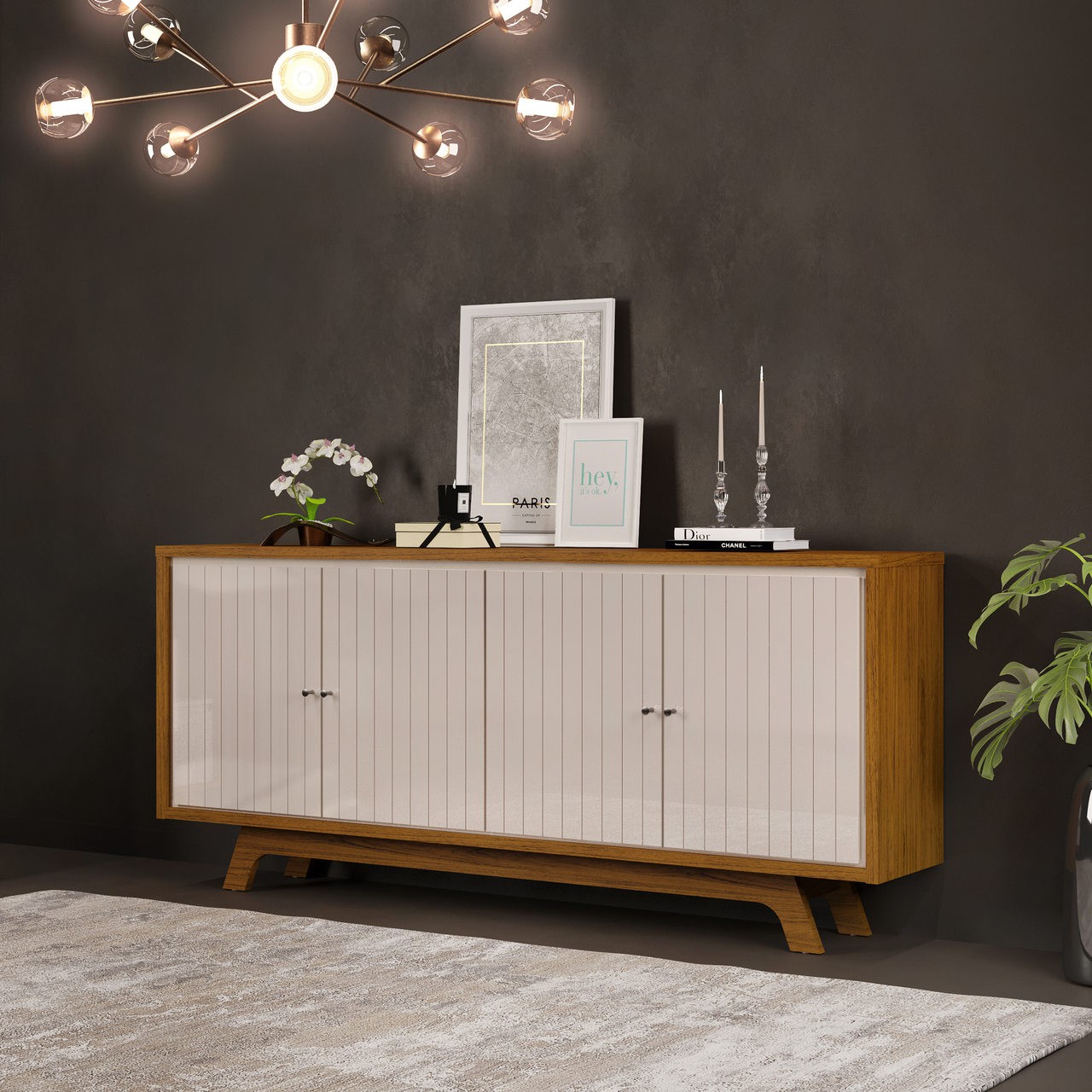 Buffet Brise Freijo/ Off White - DJ MÓVEIS - ATACADÃO DOS ELETROS