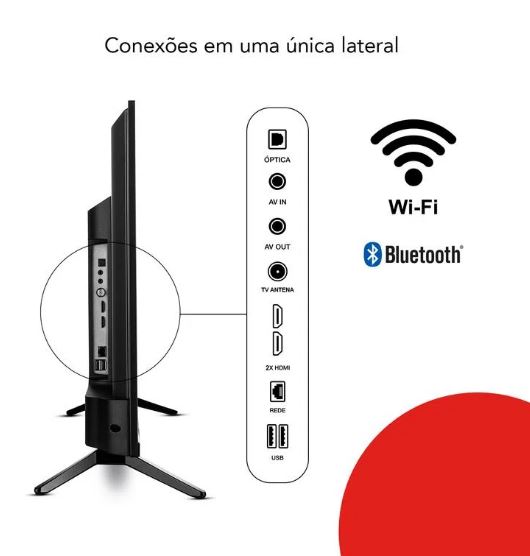 Smart TV 32” Led AWSTV32BL02A Full HD LED Dolby Audio Wi-Fi ANDROID TV ...