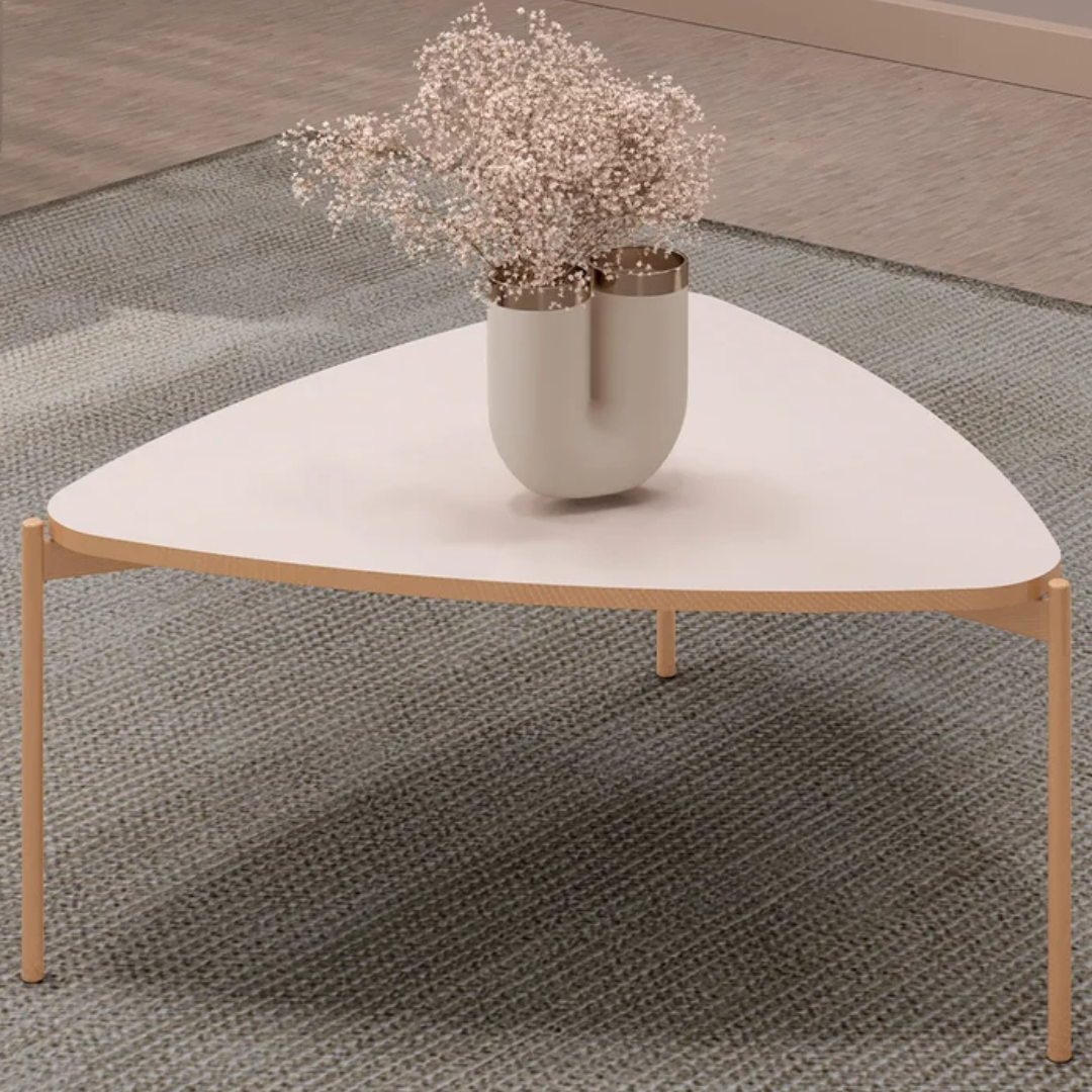 Mesa de centro triangular Isa 745 off/ white - Dj Móveis - ATACADÃO DOS ...