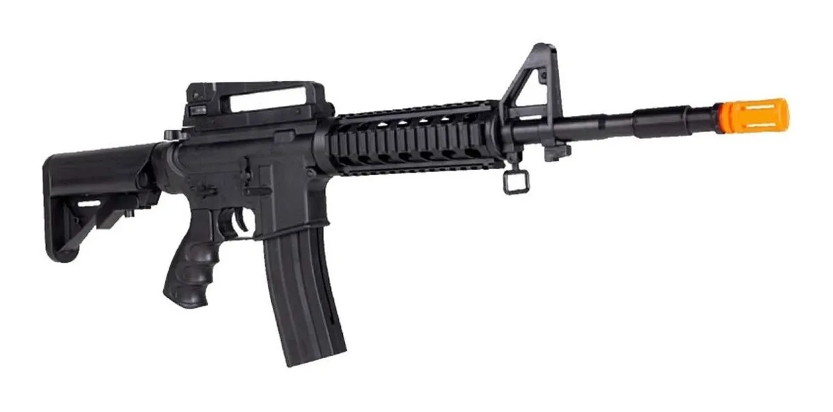 Kit Airsoft com rifle VG M4 RIS + Pistola 24/7 - Spring 6mm Rossi - Loja Gassen Tiro