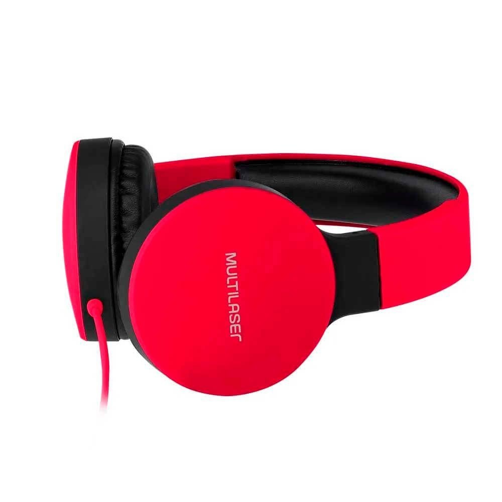 Headphone Dobrável New Fun P2 Multilaser Vermelho - PH270 - CodelStore ...