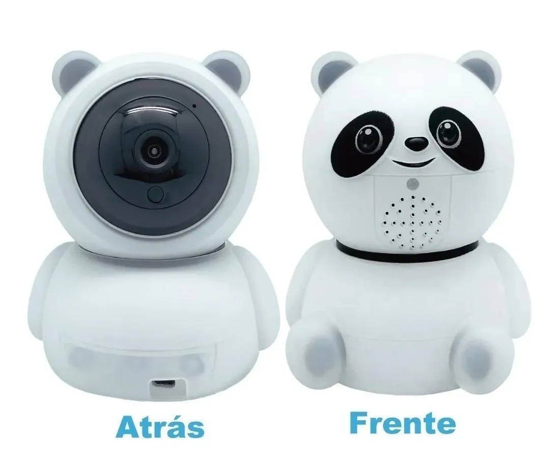Camera Espiã Wifi 360 Inteligente Urso Panda Com Audio Ip - MB UTILIDADES