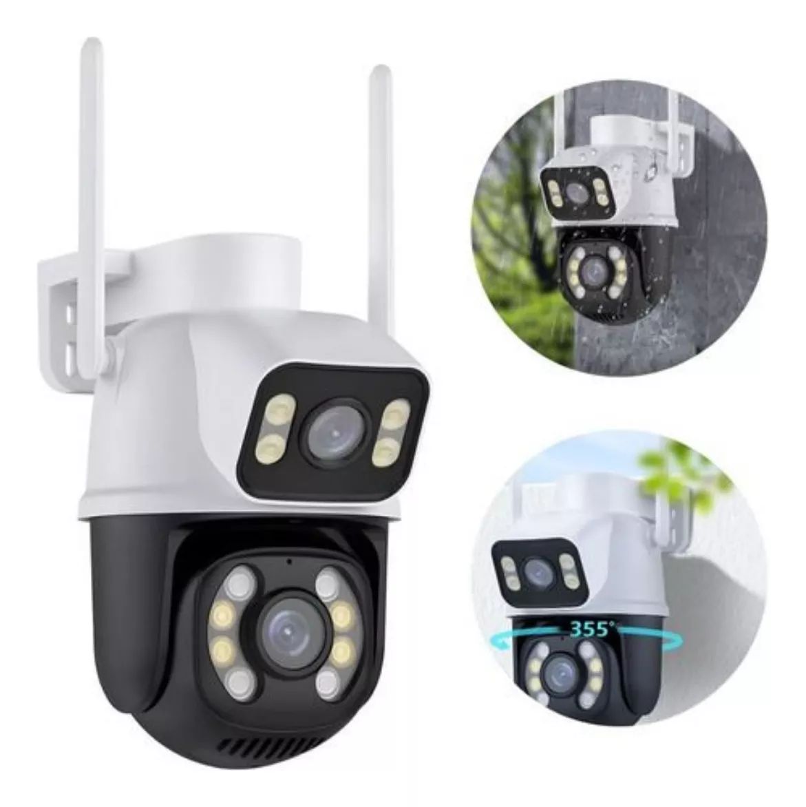 Câmera Segurança Externa Lente Dupla A28b Rastreamento zoom - MB UTILIDADES