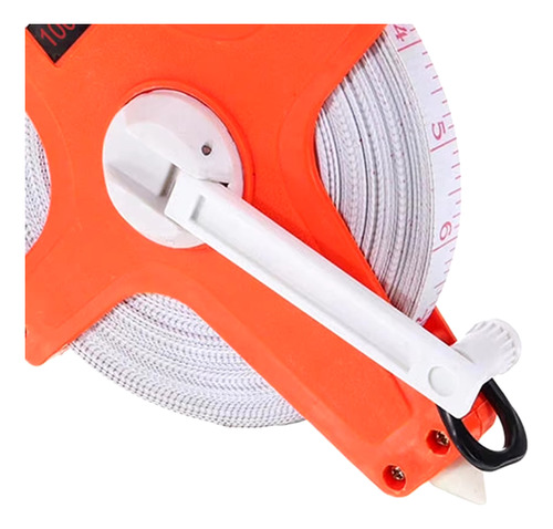 Trena Aberta Fita Fibra De Vidro 30 Metros 100ft Manivela - MB UTILIDADES