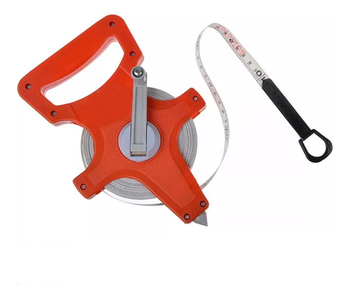 Trena Aberta Fita Fibra De Vidro 30 Metros 100ft Manivela - MB UTILIDADES