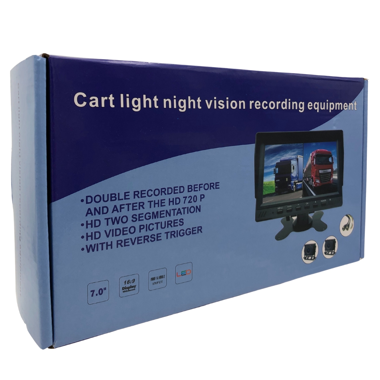 Kit Monitoramento Monitor 7 Polegadas + 2 Câmeras Ahd 12-24v - MB ...