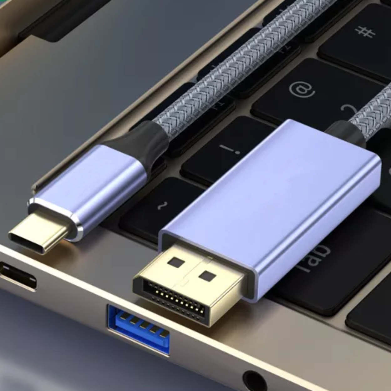 Cabo Usb Tipo C Para Displayport 1.4 8k 1,80 Metros - MB UTILIDADES