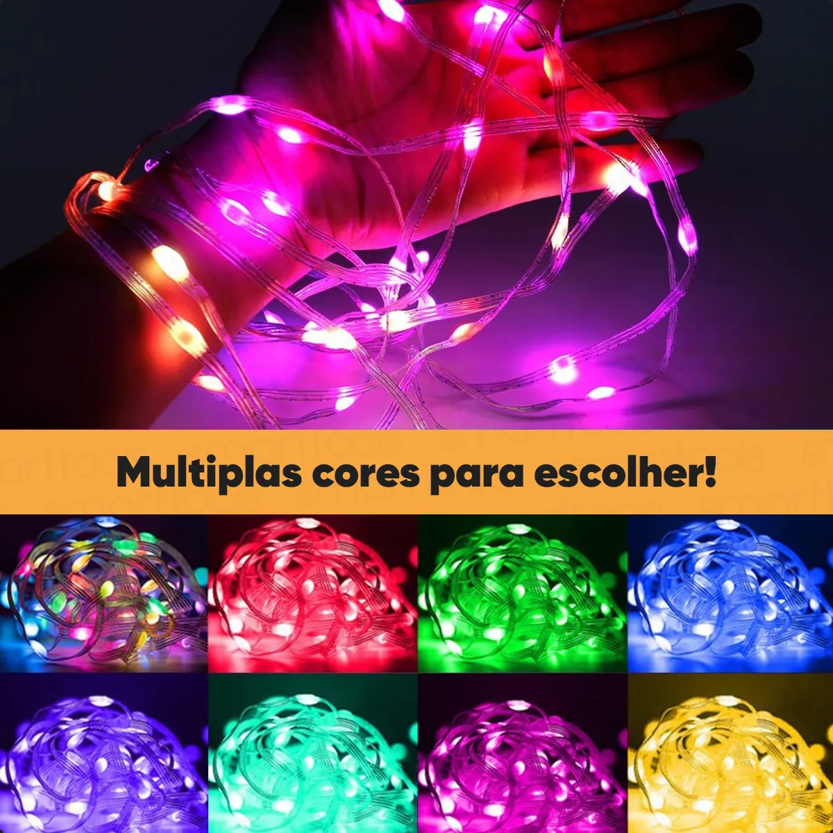 Fita Led Fada Led Smart Decoração Cordão Luz Rgb 10 Metros - MB UTILIDADES