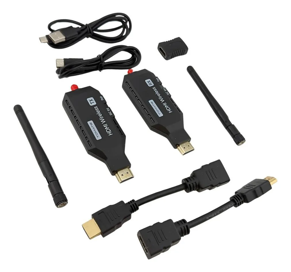 Extensor Transmissor Hdmi Preto 1080p Sem Fio Wireless Adicionar aos ...