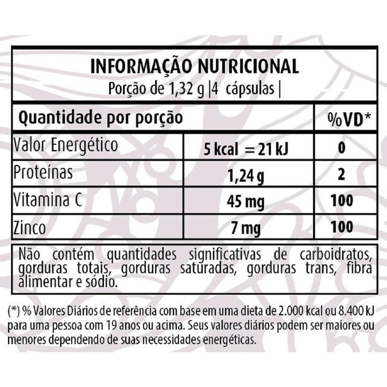 Colágeno + Vitamina C + Zinco 330 mg 120 Cápsulas | Apisnutri - Empório ...