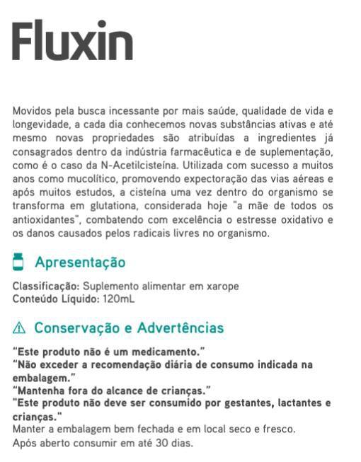 Fluxin 40mg/ml 120 ml | Apisnutri - Empório Aruna