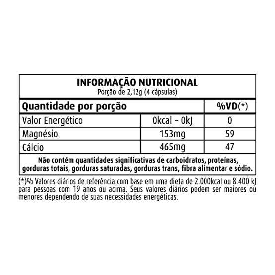 Cloreto de Magnésio P.A. 600mg 120 Cápsulas - ApisNutri - Empório Aruna