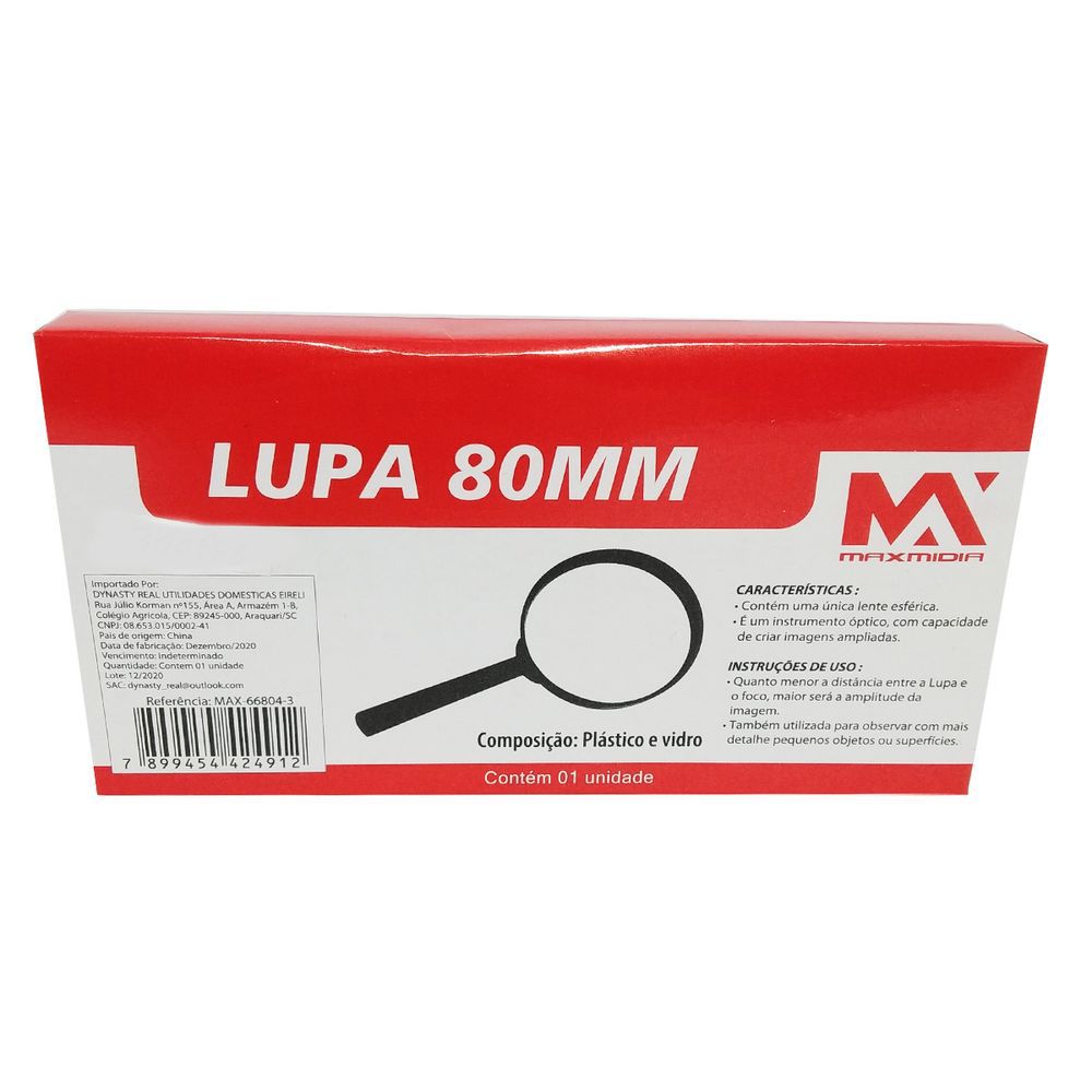LUPA 80MM DE PLÁSTICO E VIDRO - Brazil Color Photo - Loja de varejo e ...