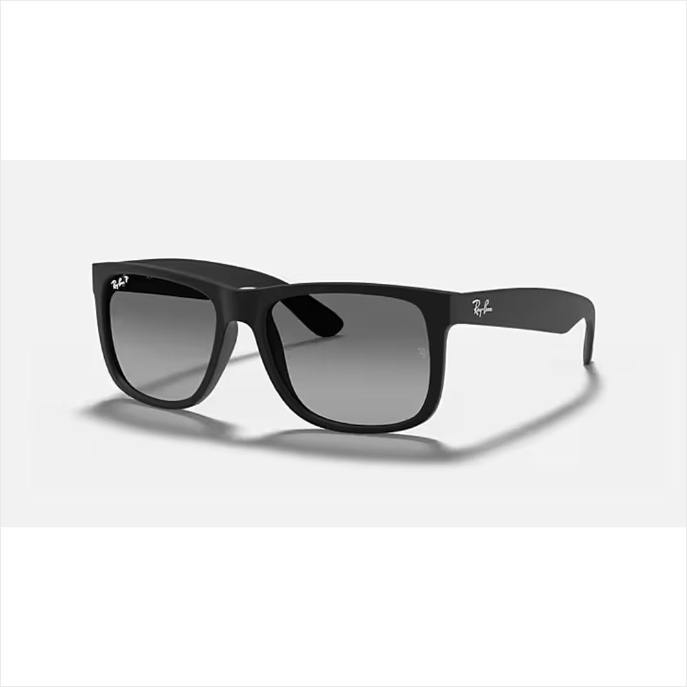 Óculos Sol Ray-Ban Justin Polarizado Preto Fosco 57mm - Brazil Color ...
