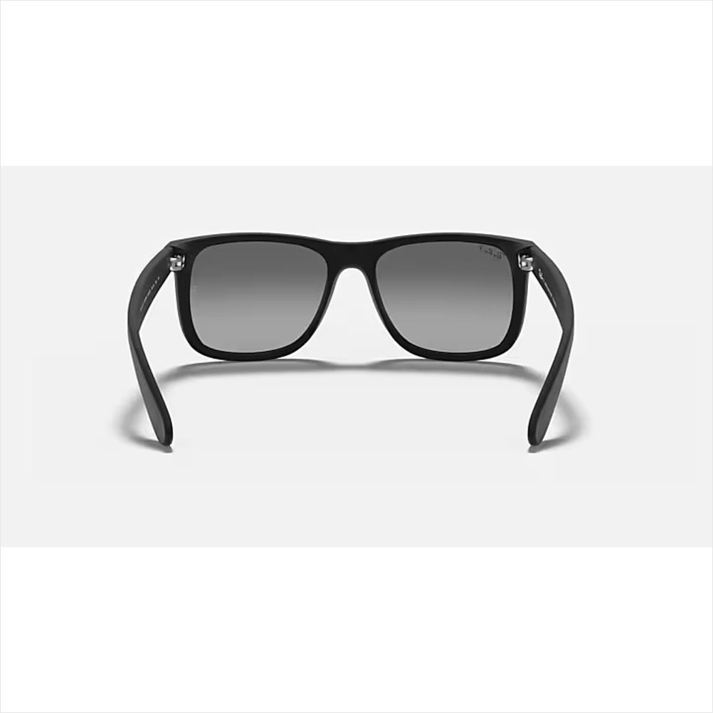 Óculos Sol Ray-Ban Justin Polarizado Preto Fosco 57mm - Brazil Color ...