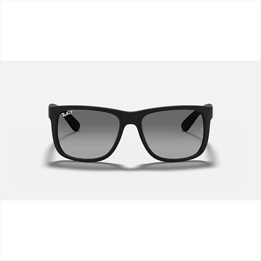 Óculos Sol Ray-Ban Justin Polarizado Preto Fosco 57mm - Brazil Color ...