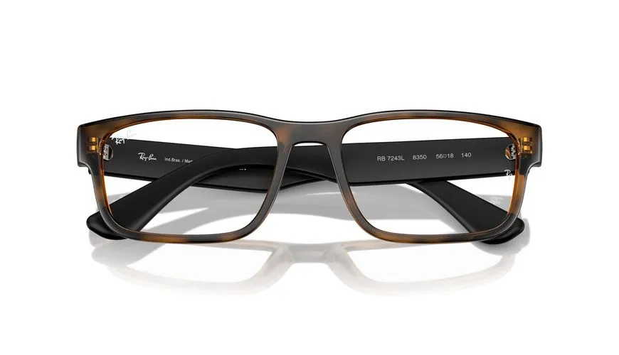 Armação Óculos Ray Ban RB 7243L 8350 56 18 140 - Brazil Color Photo ...