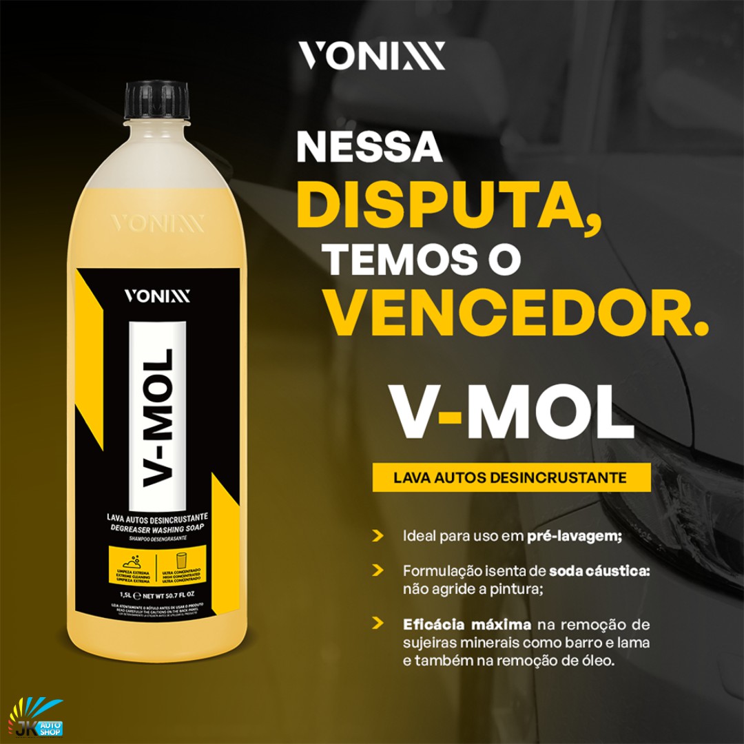 Desincrustante Lava Autos V-mol Ultra Concentrado 1,5l Vonixx - JK AUTO ...