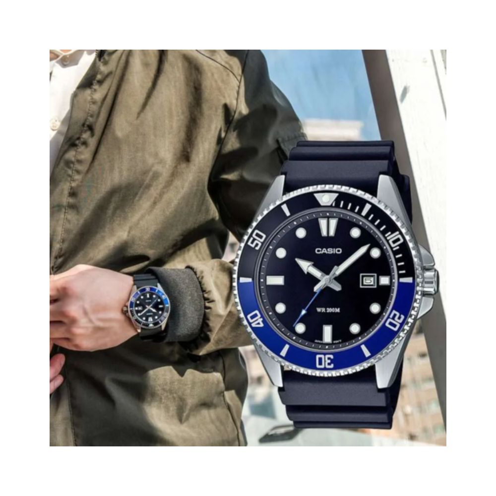 Relógio Casio Duro Batman Masculino Preto Azul Mdv-107-1A2Vdf - Moment ...