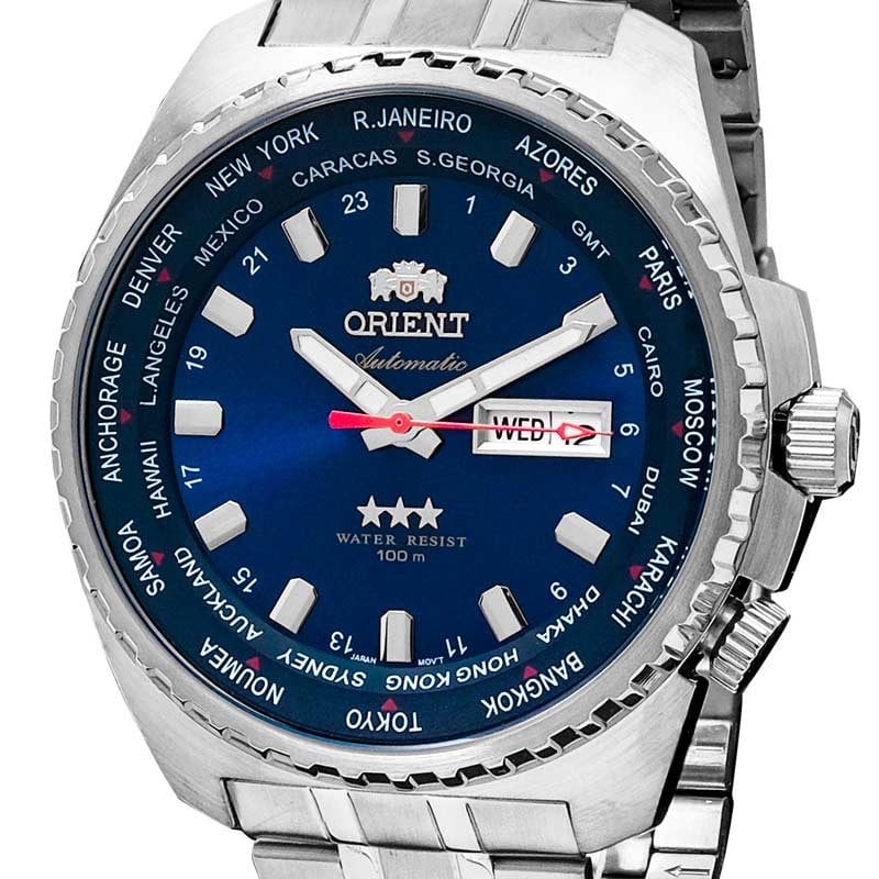 Relógio Orient Masculino Automático 3 Estrelas 469SS057FD1SX - Moment ...