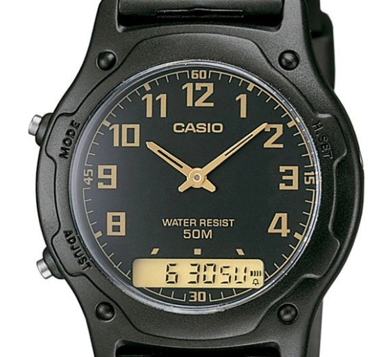 Relógio Casio Masculino Anadigi Preto Standard AW-49H-1BVDF - Moment - nos seus melhores momentos!