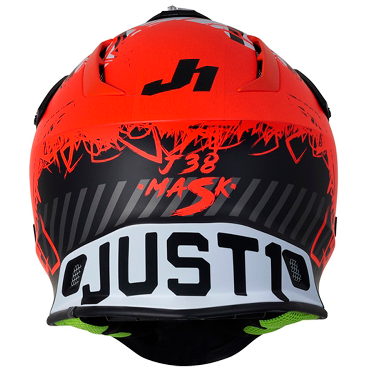 Capacete Just1 J38 Mask Laranja - Menta Motos - A Melhor Loja de Motocross do Brasil!