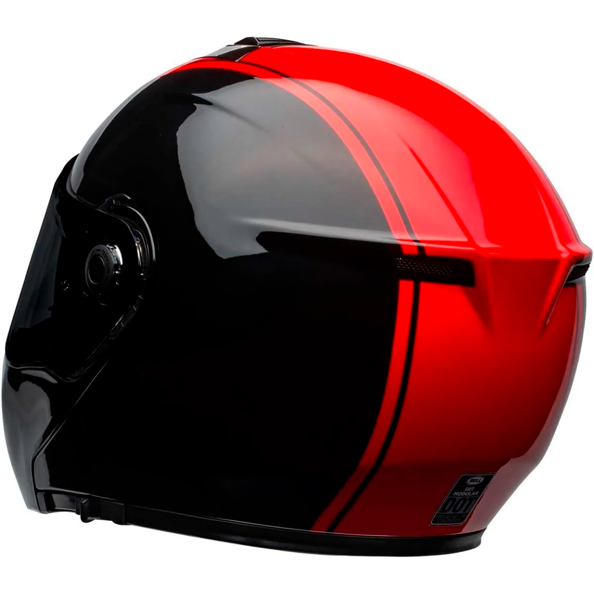 Capacete Bell SRT Modular Ribbon Preto/Vermelho - Menta Motos - A ...