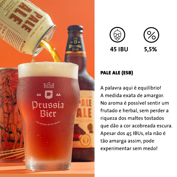 Cerveja Pale Ale Prussia – Lata 473ml | (Extra Special Bitter ...