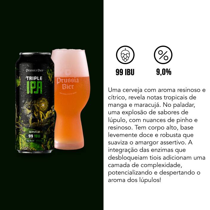CERVEJA TRIPLE IPA 473ML UNIDADE - Prussia Bier - Loja online de cervejas