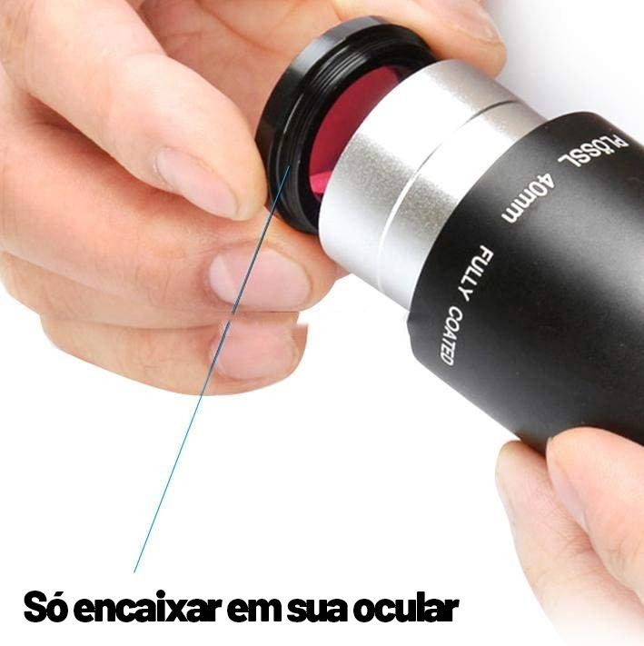 Kit Filtro Para Telescópio Ocular 4 Cores Aumenta Contraste Resolução ...