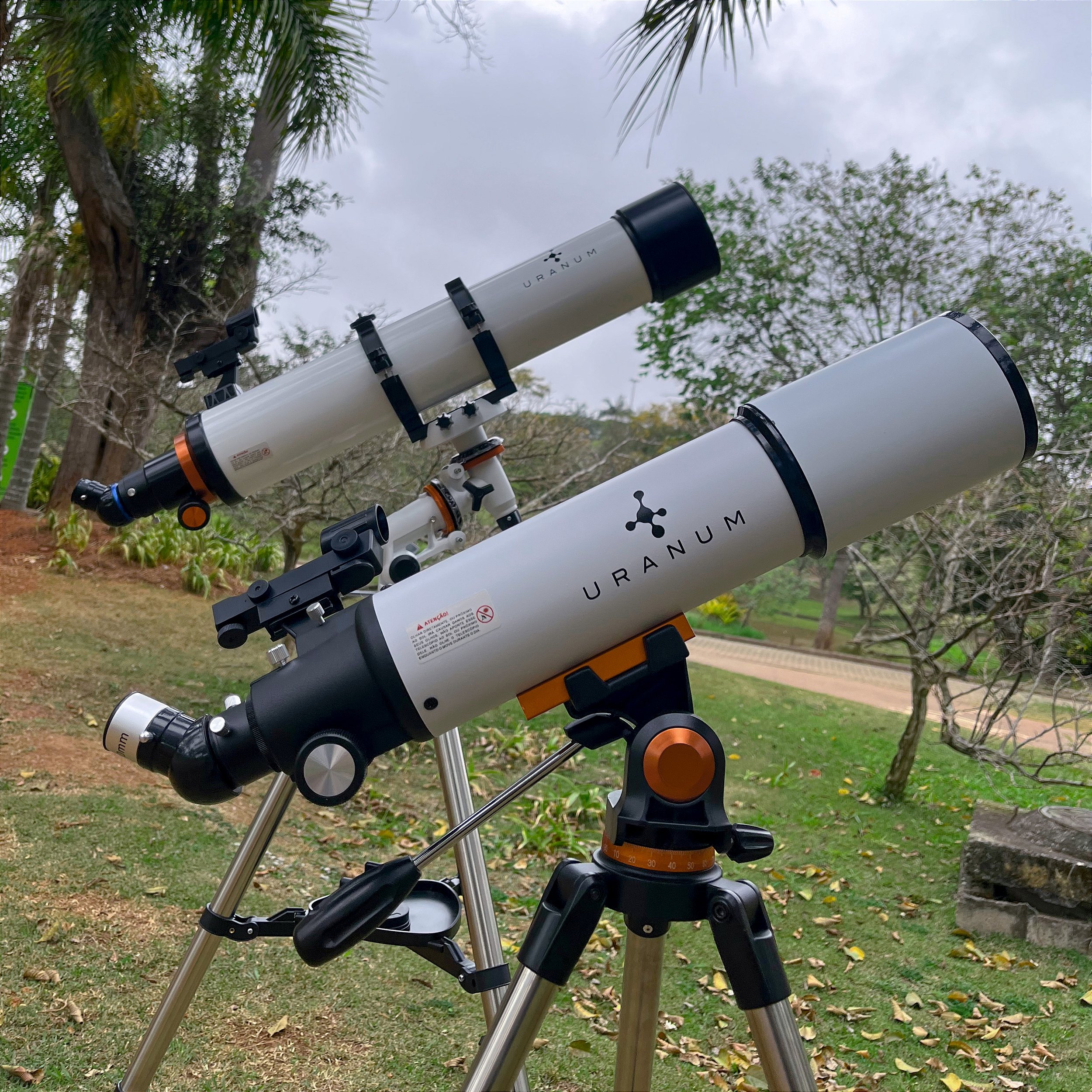 Telescópio Refrator 80/500mm Leo Montagem Azimutal Astronômico Espaço ...