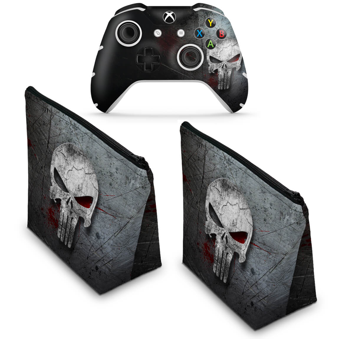 KIT Capa Case e Skin Xbox One Slim X Controle - The Punisher Justiceiro ...