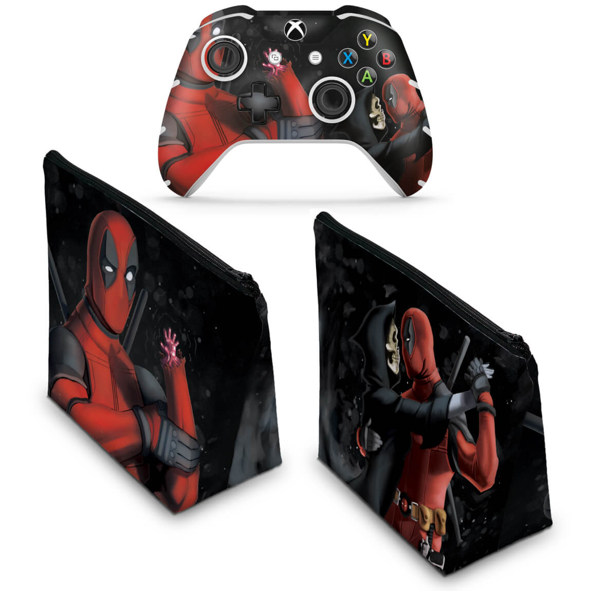 KIT Capa Case e Skin Xbox One Slim X Controle - Deadpool 2 - Pop Arte Skins